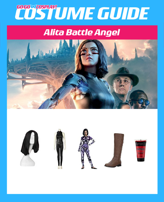 Alita Battle Angel Costume - DIY Cosplay w/ Anime Eyes Makeup Tutorial